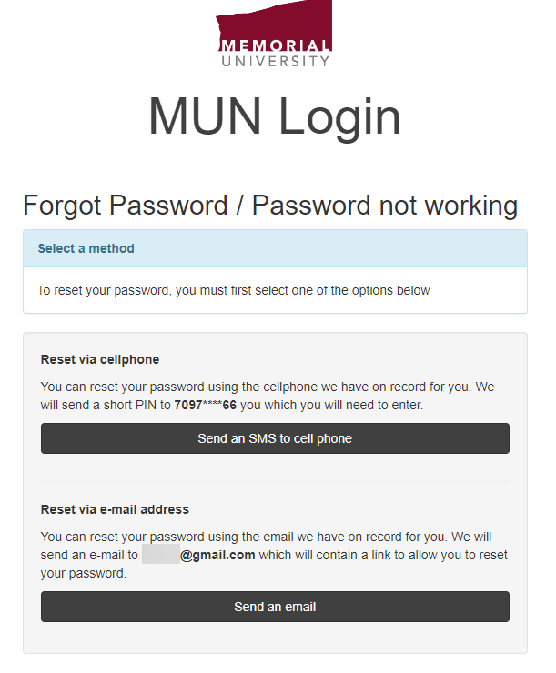 How do I reset my MUN Login password? | Office of the Chief Information ...