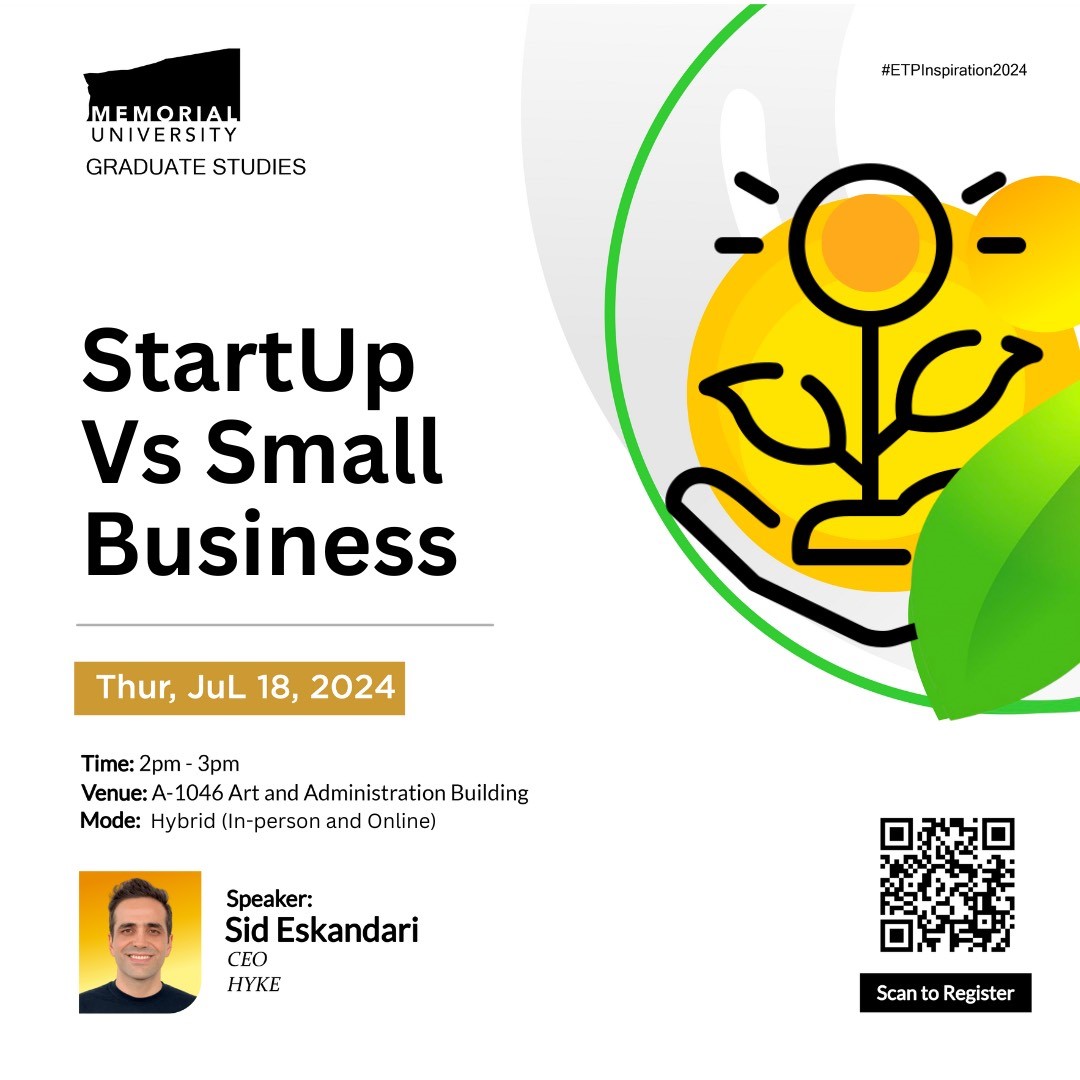 ETP Session 7: Startup vs Small Business: What's Your Path ...