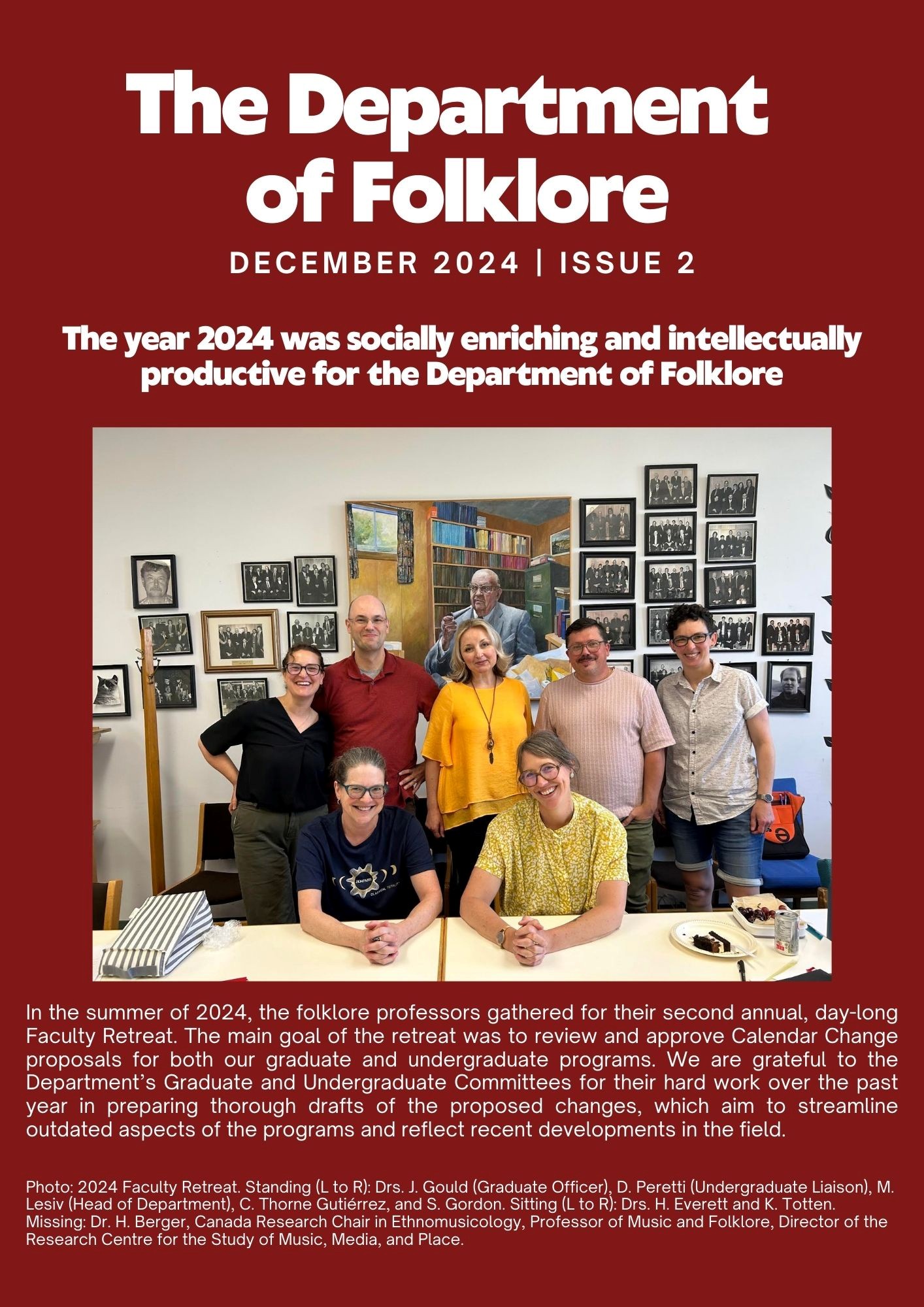 Newsletters | Folklore | Memorial University of Newfoundland