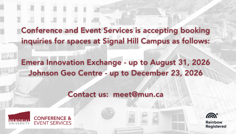 Rentals | Geo Centre | Memorial University of Newfoundland