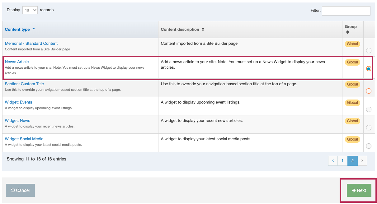 Create a feature | Terminalfour (T4) User Guide | Memorial University ...