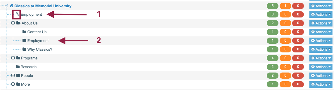 Create a main menu link to any page on your site | Terminalfour (T4 ...